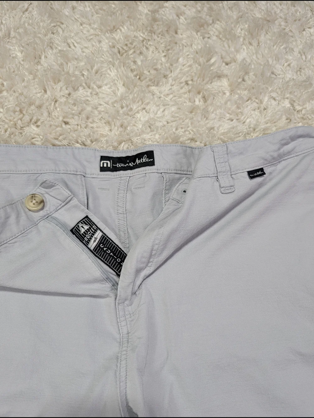 Travis Mathew | Shorts | Travis Mathew Light Gray Flat Front Mens ...
